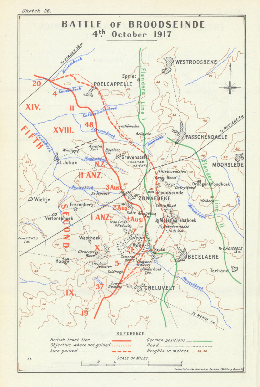 Third Battle of Ypres. Battle of Broodseinde, 4 October 1917. WW1 1948 ...