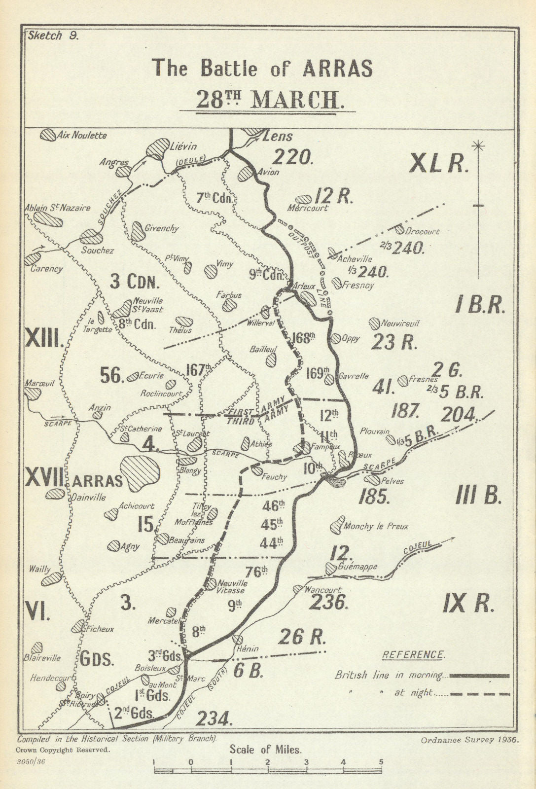 The Battle of Arras, 28 March 1918. First World War 1937 old vintage ...