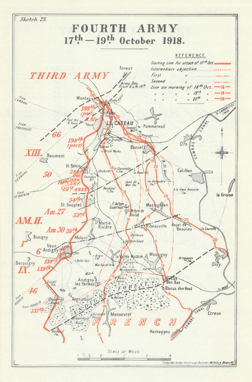 Pursuit to the Selle. Fourth Army, 17–19 October 1918. First World War ...