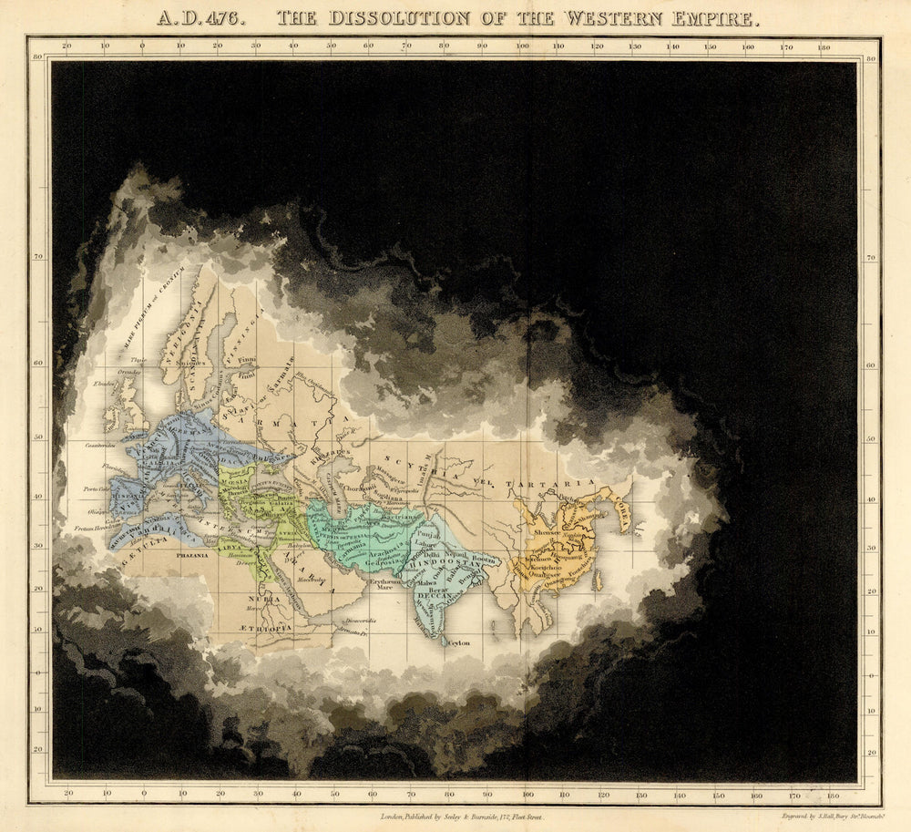 Known World in 476 AD—Western Empire dissolution—Fog-of-ignorance map ...