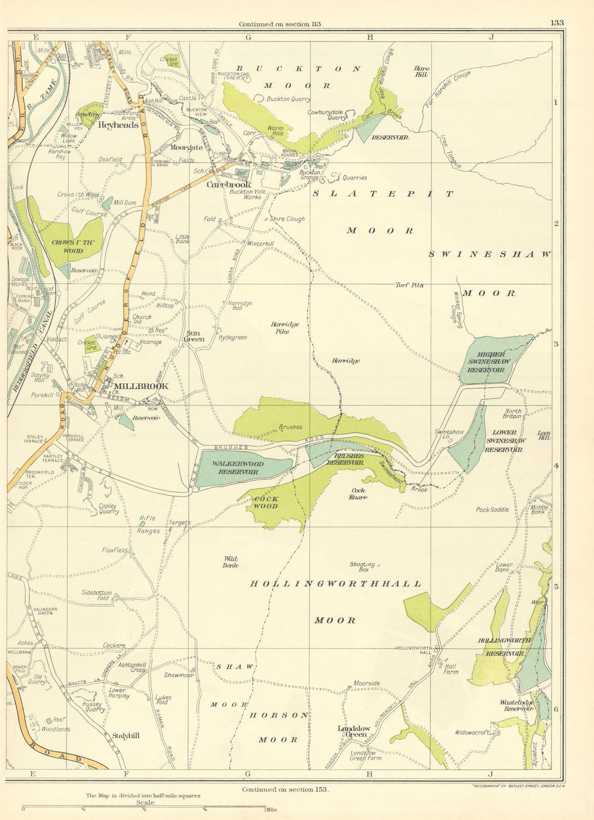 CHESHIRE Millbrook Hollingworth Hall Moor Hobson Carrbrook Stalybridge ...