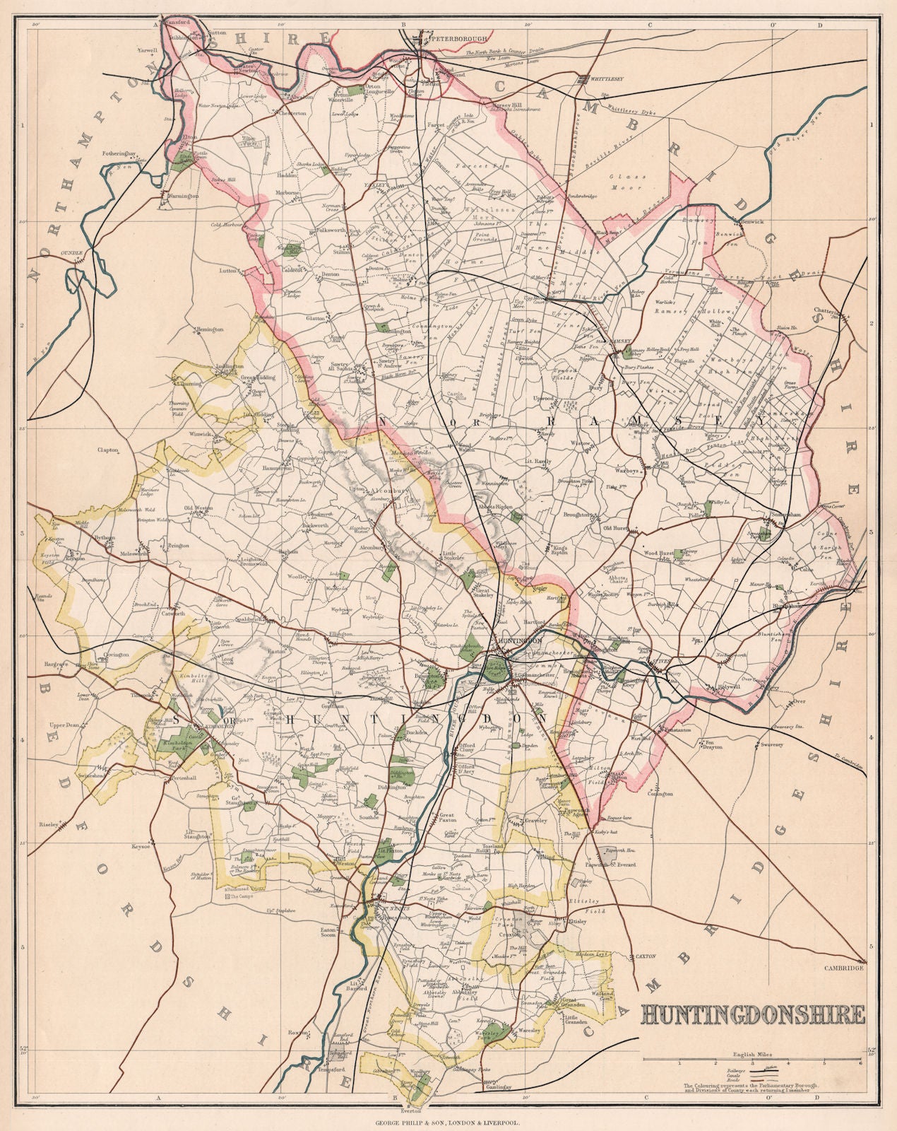 HUNTINGDONSHIRE. County map. Huntingdon & Ramsey constituencies. PHILIP ...