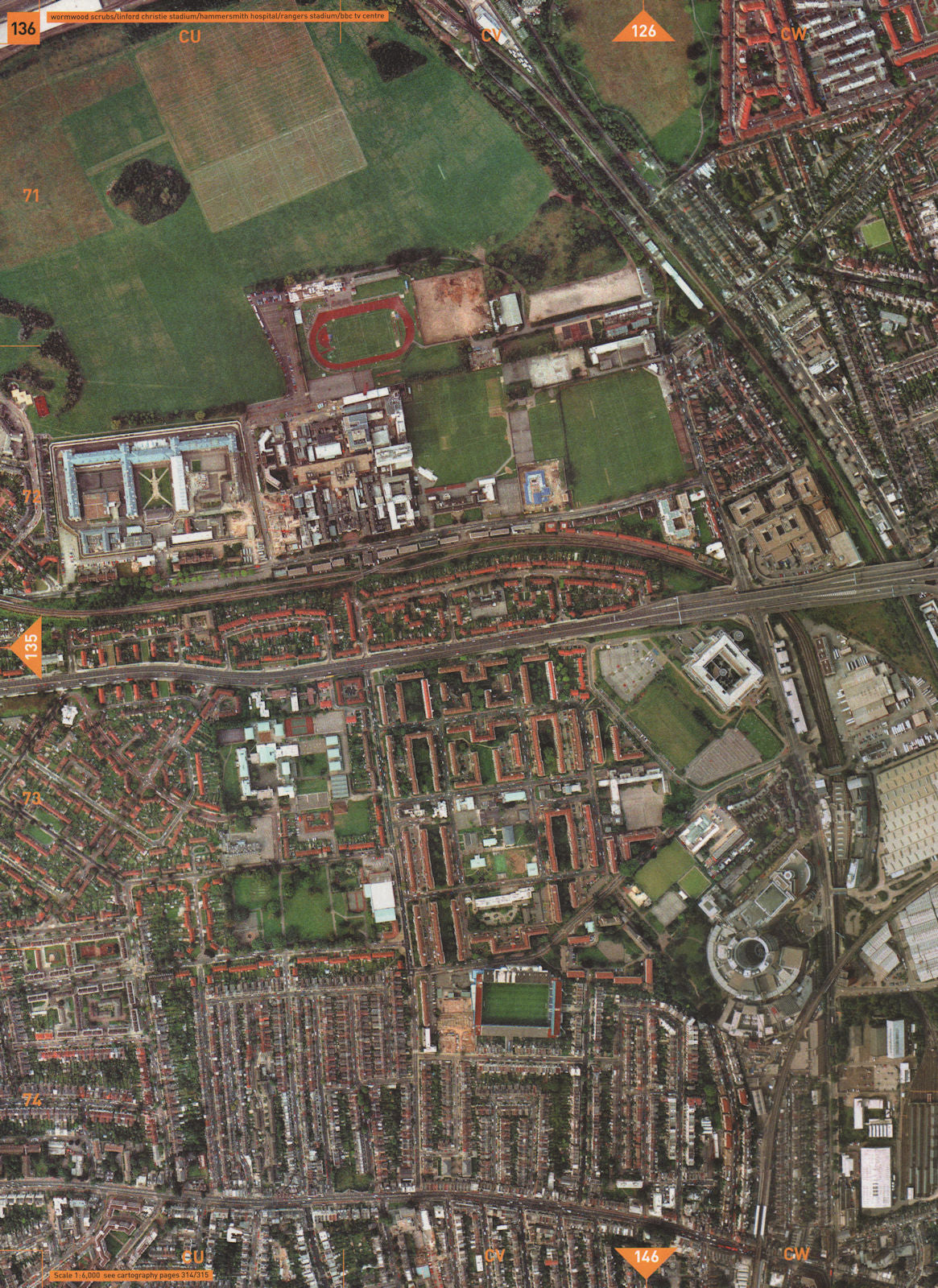 SHEPHERDS BUSH W12 W10. Wormwood Scrubs Loftus Road BBC TV Centre 2000 ...