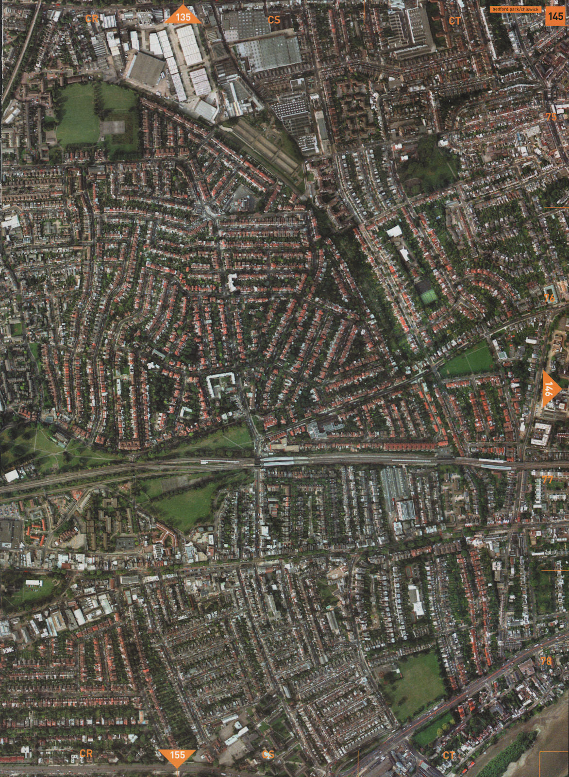 BEDFORD PARK W4 W12 W6 W3. Chiswick Stamford Brook Turnham Green 2000 ...