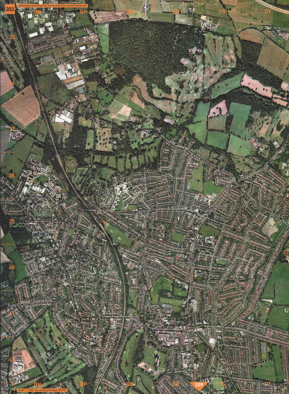 ENFIELD. Whitewebbs Park Hillyfields Park Golf Course Enfield Town 2000 ...