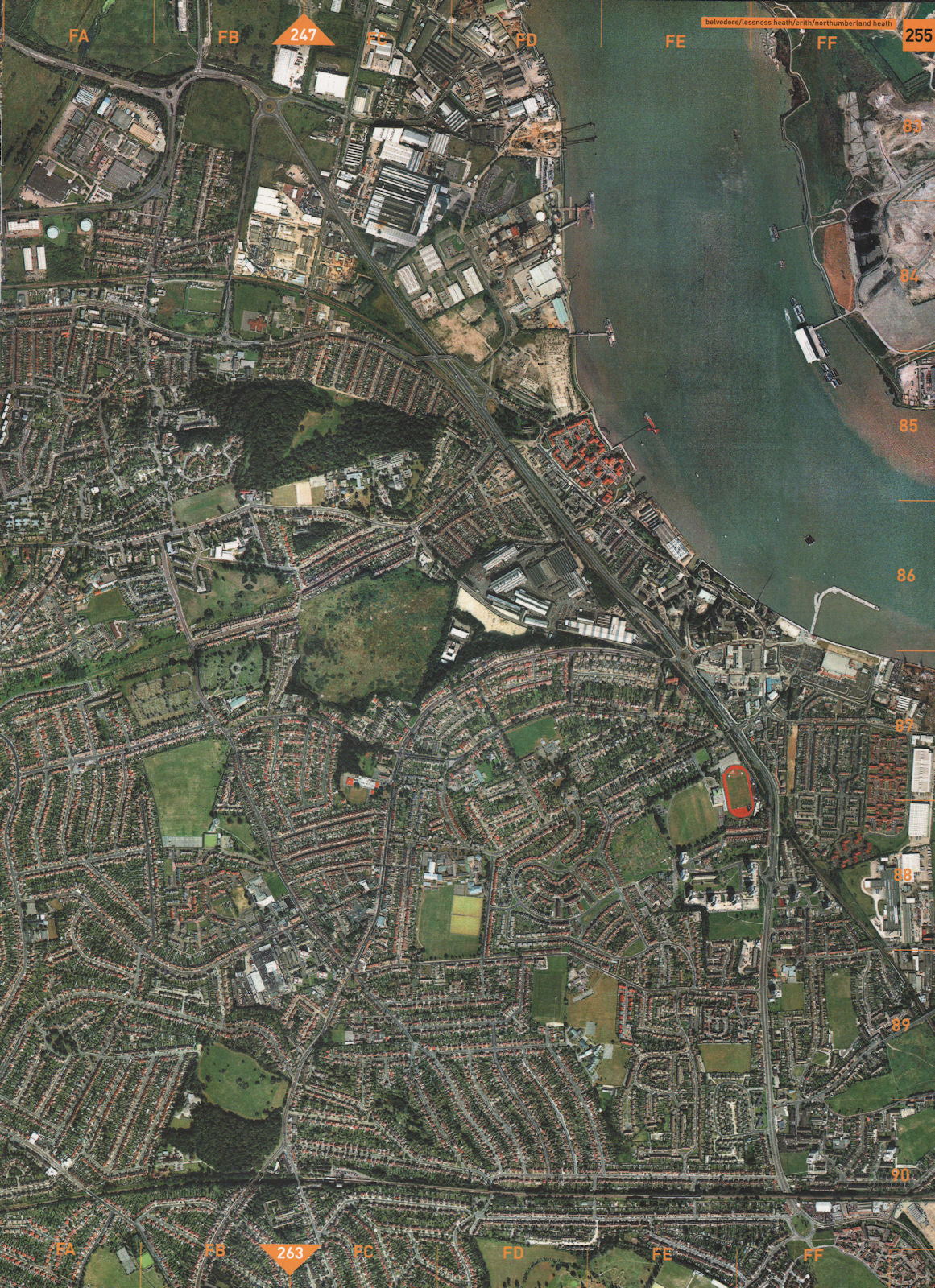 ERITH. Belvedere Lessness Heath Erith Northumberland Heath 2000 old map ...