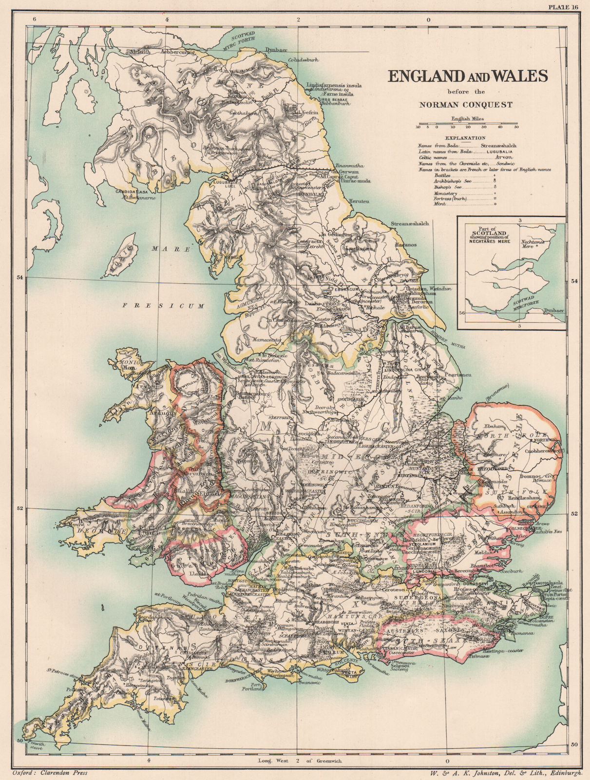 ENGLAND & WALES PRE-NORMAN CONQUEST. Celtic & Latin names. Sees 1902 ...