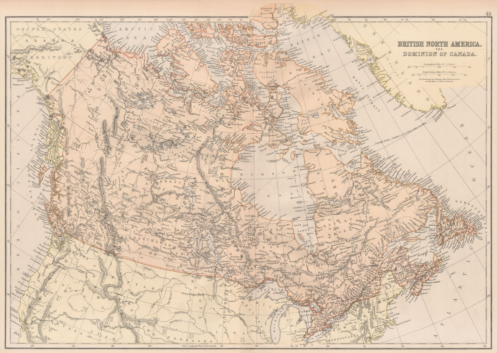 CANADA. Br. North America. Planned shipping route Liverpool-Port Nelson ...