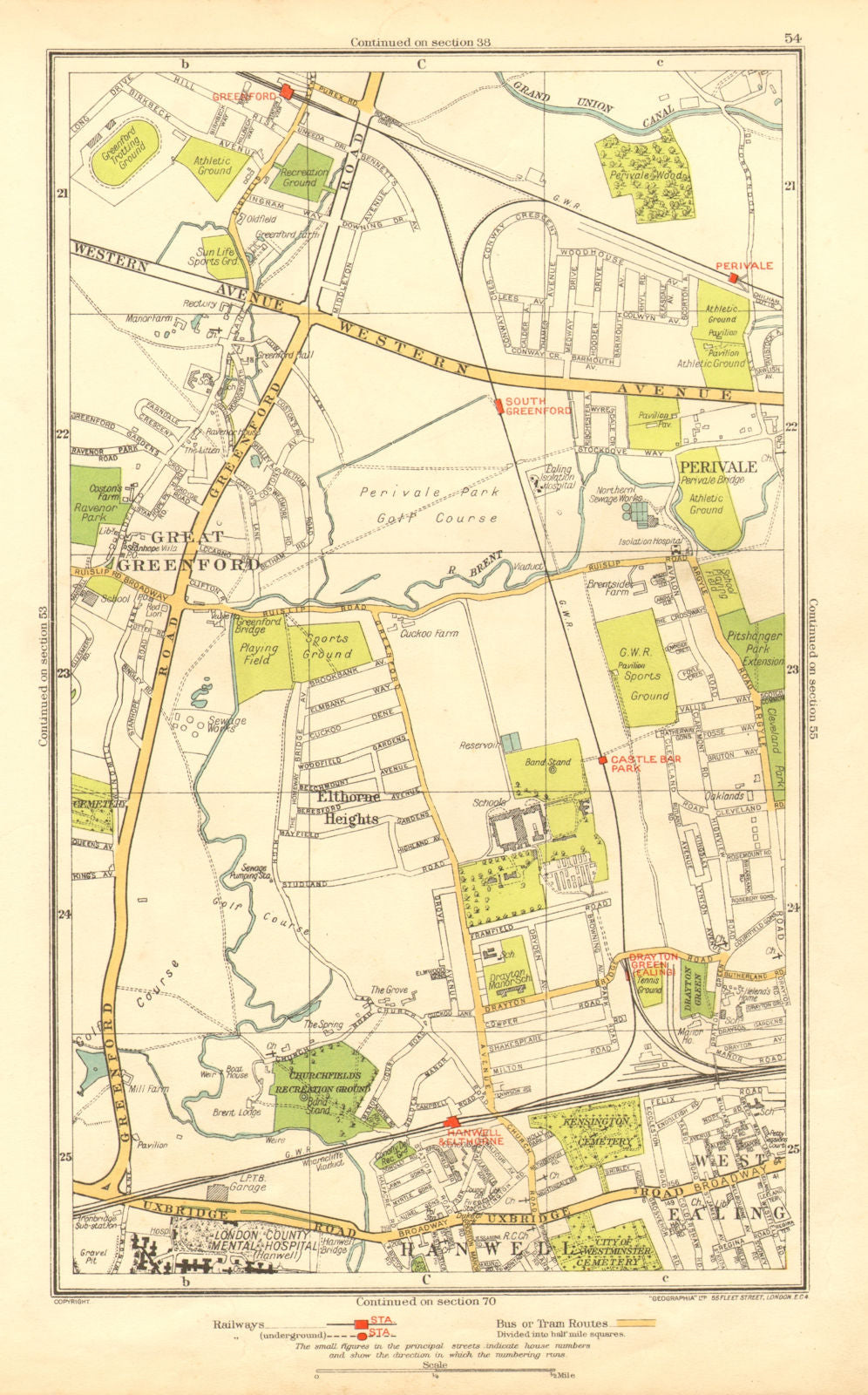 GREENFORD. Perivale West Ealing Hanwell Elthorne Heights Drayton Green ...