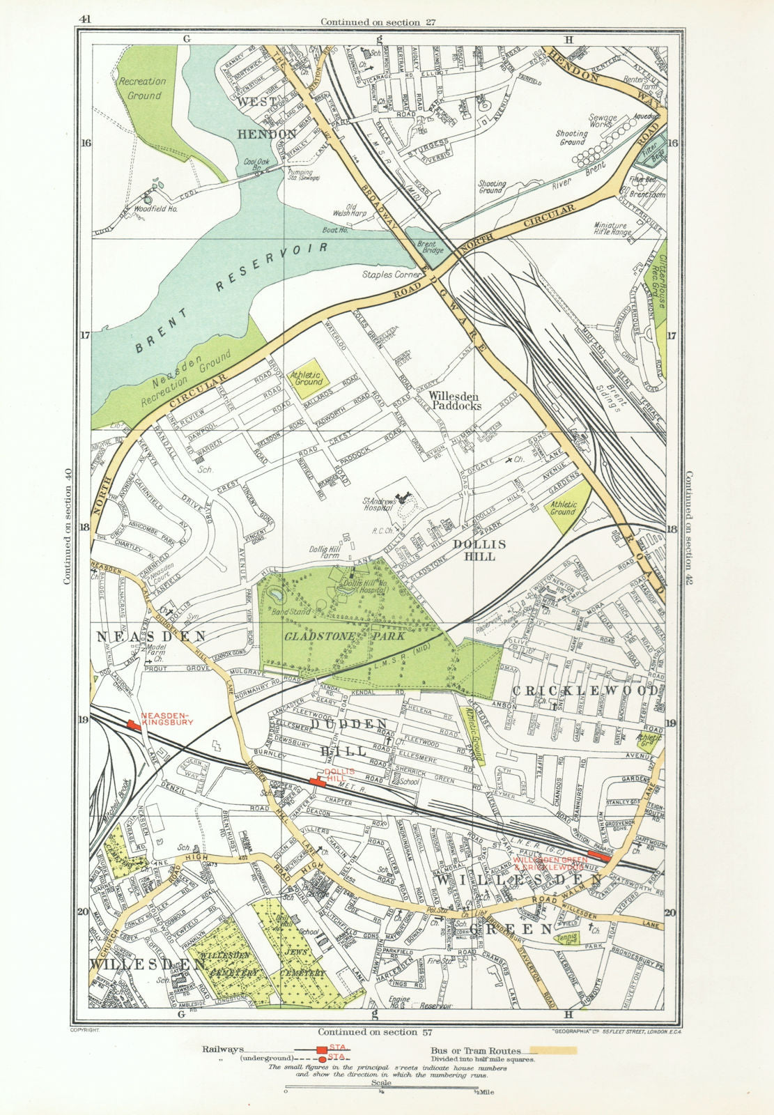 WILLESDEN GREEN. Cricklewood Dollis Hill Neasden Cricklewood Hendon ...