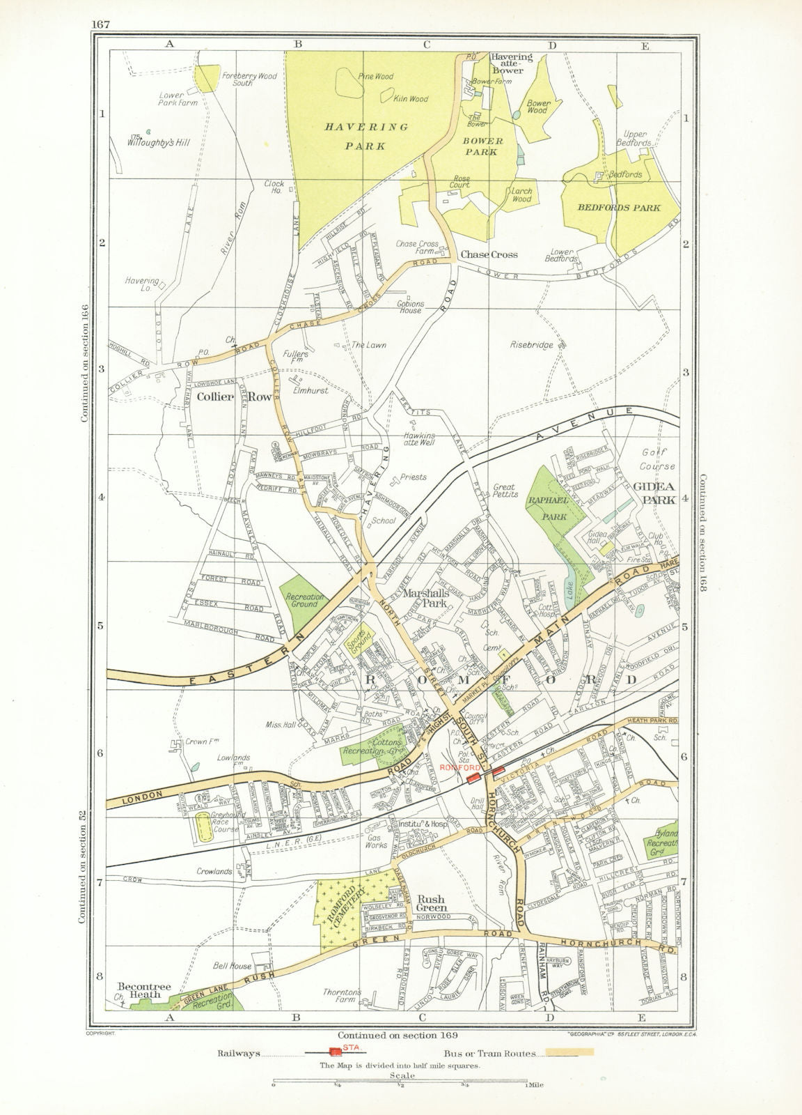 ROMFORD. Collier Row Rush Green Havering-atte-Bower Rise/Gidea Park ...