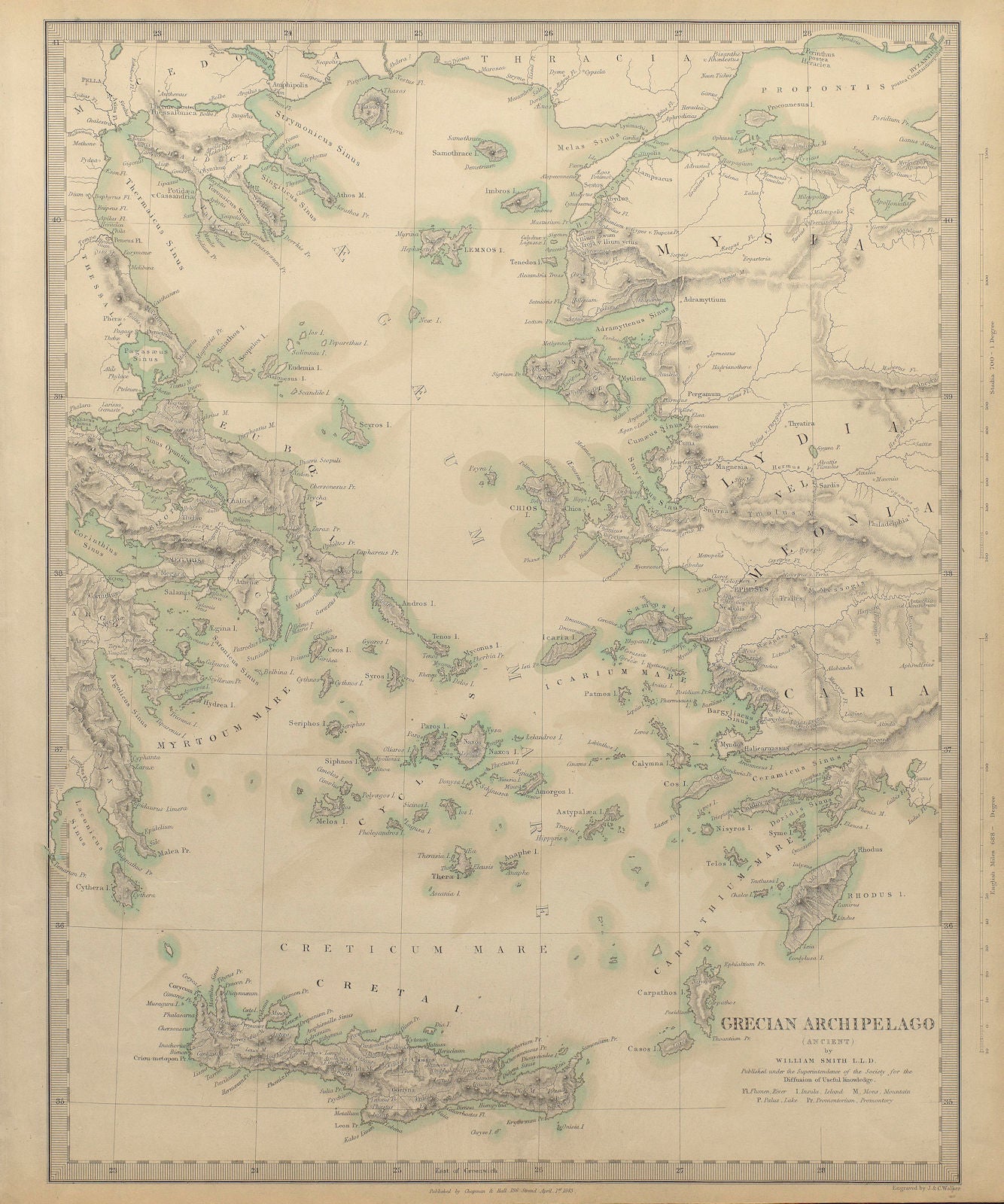 GREEK ARCHIPELAGO ANCIENT.Aegean Cyclades Creta Crete Dodecanese.SDUK ...