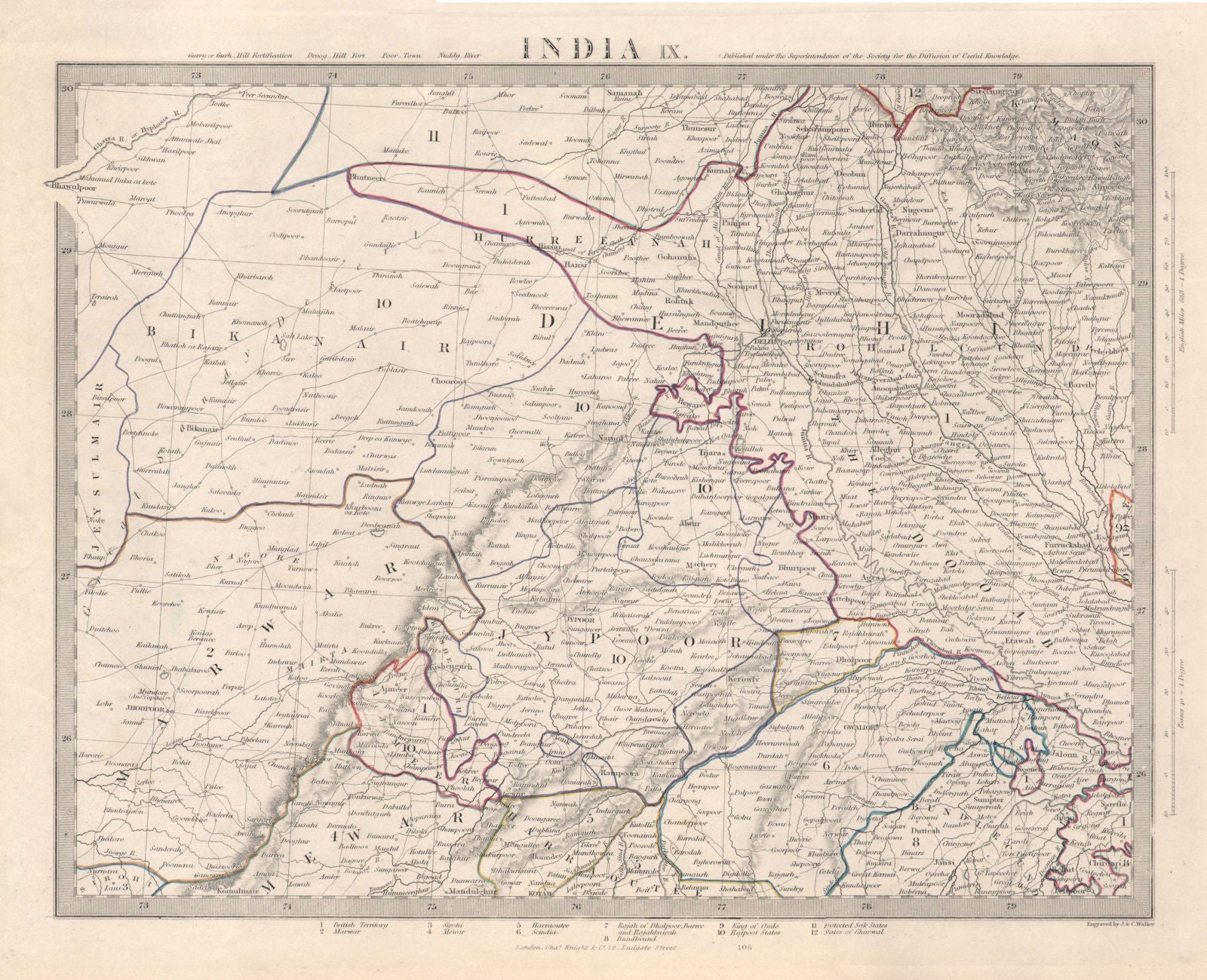 INDIA IX. RAJASTHAN Delhi Jaipur Marwar Mewar Bikaner Bundelkhand. SDUK ...
