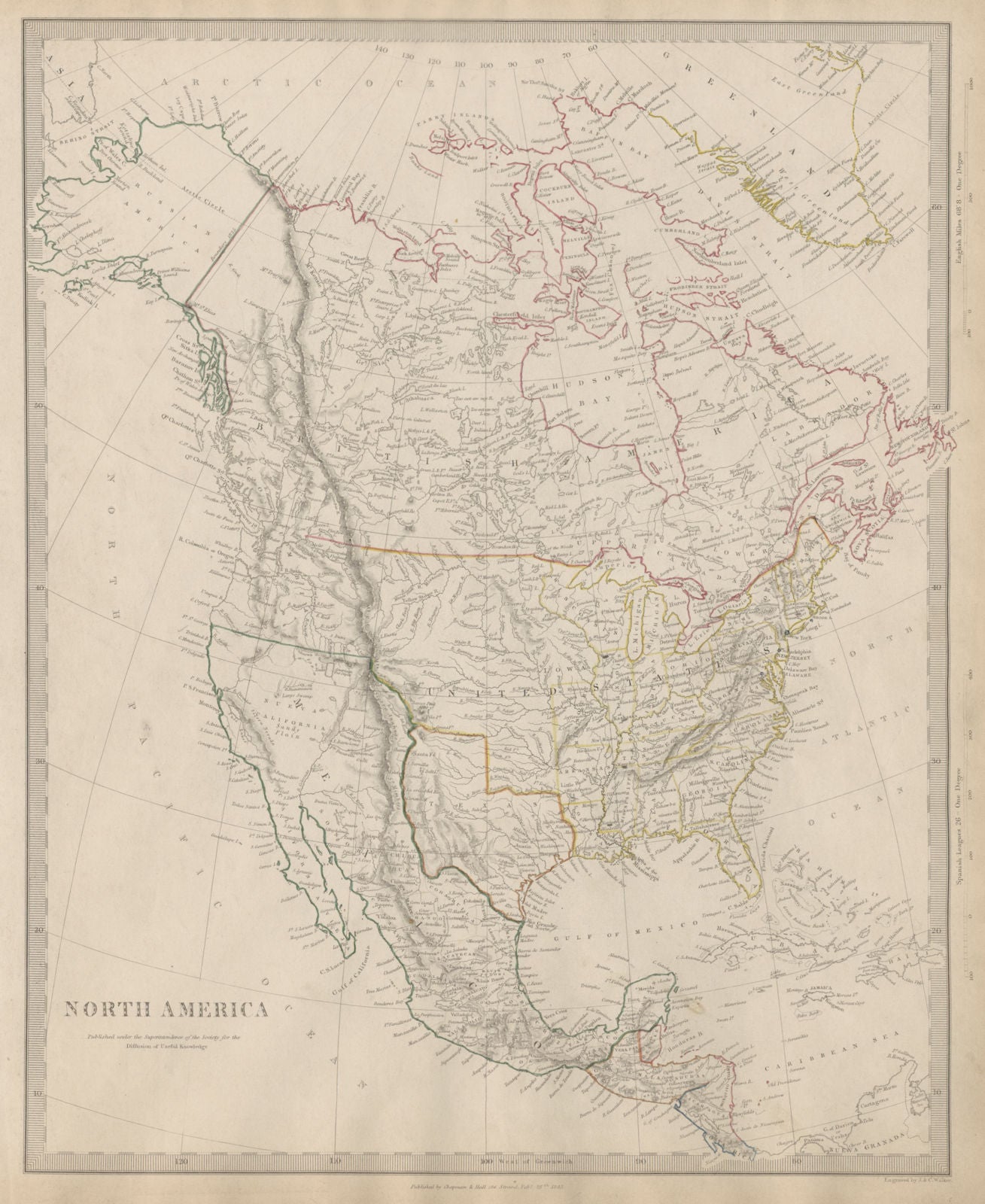 NORTH AMERICA.Texas Republic.Mexican California.Russian America SDUK ...