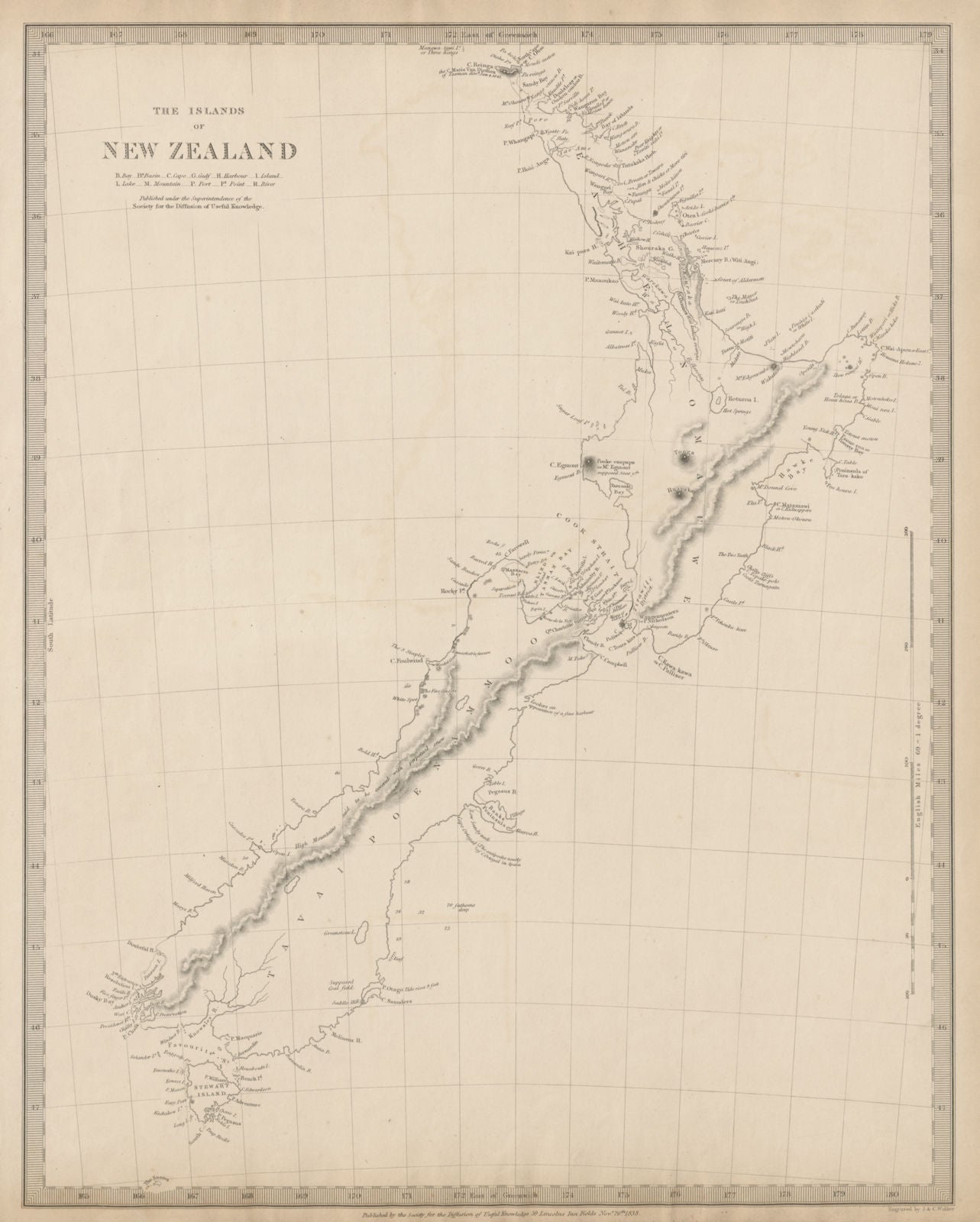 Pre-European Maori NEW ZEALAND. Tavai Poenammoo Eaheinomauwe. SDUK 1844 ...