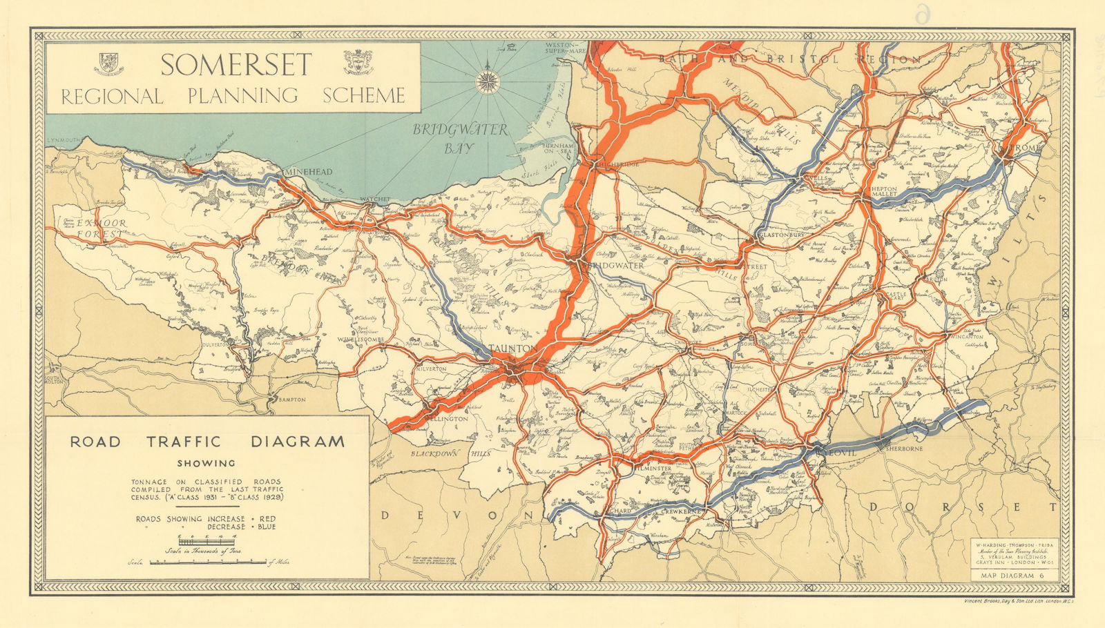 Somerset regional plan road traffic tonnage diagram. HARDING THOMPSON ...