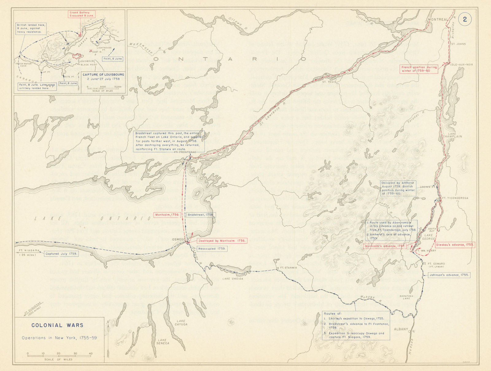French & Indian War. 1755-59 New York. 1758 Siege of Louisbourg 1959 ...