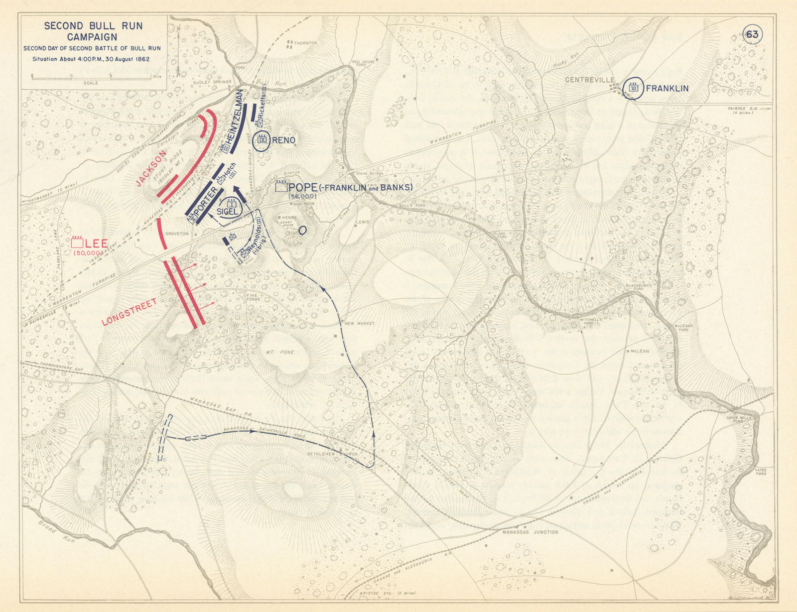 American Civil War. 4pm 30 August 1862. Second Battle of Bull Run 1959 ...