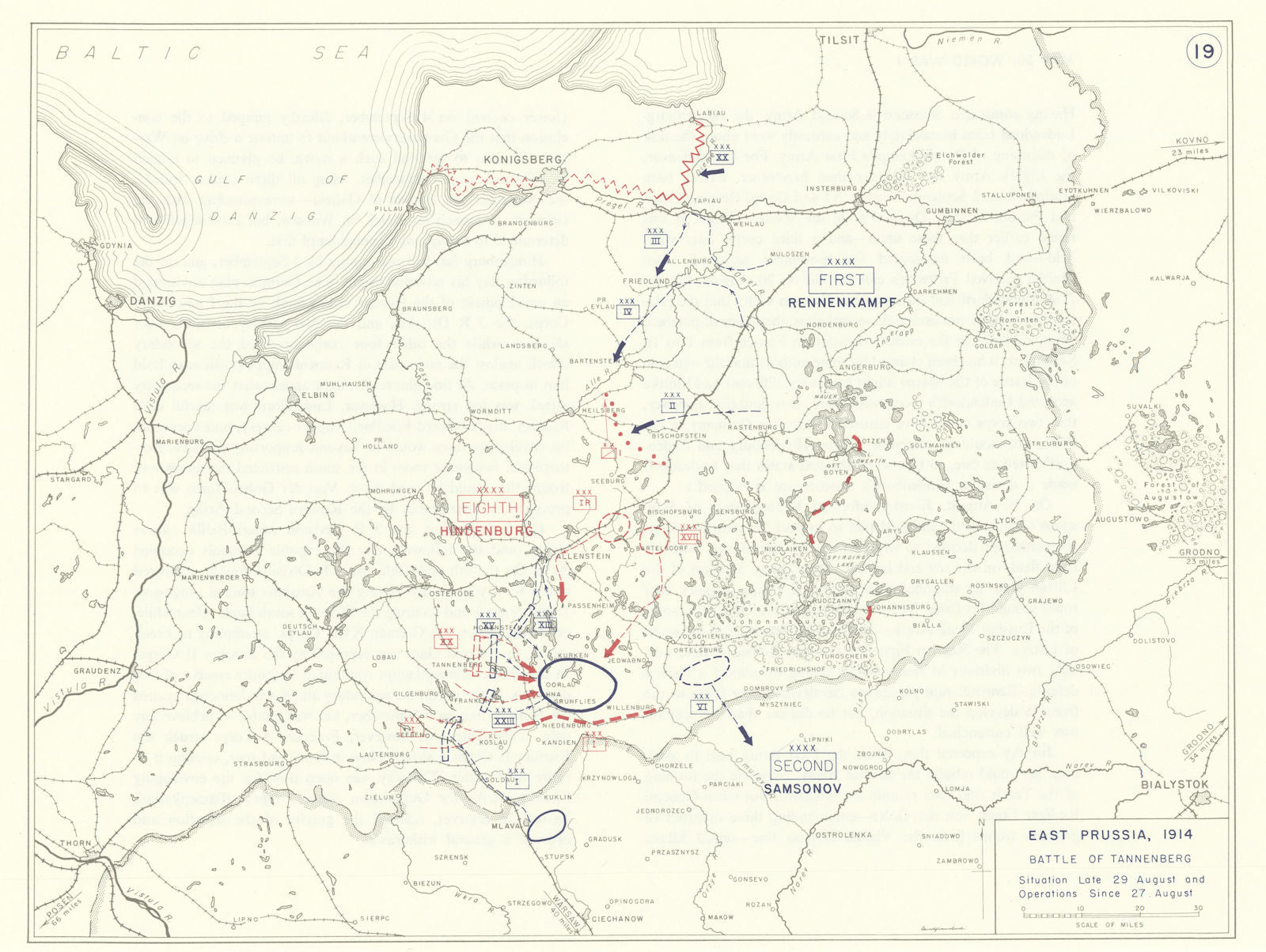 World War 1. East Prussia 27-29 August 1914. Battle of Tannenberg 1959 ...