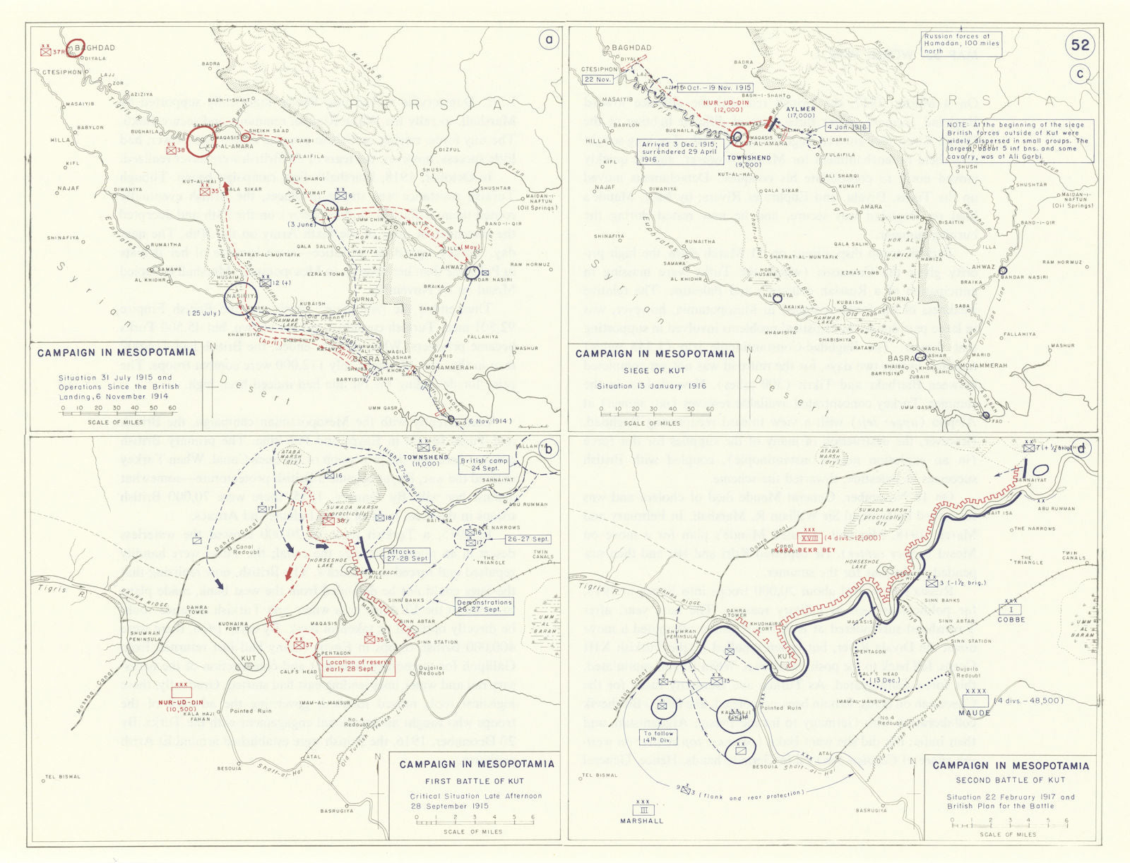 World War 1. Mesopotamia campaign 1914-1917. Battle/Siege of Kut. Iraq ...