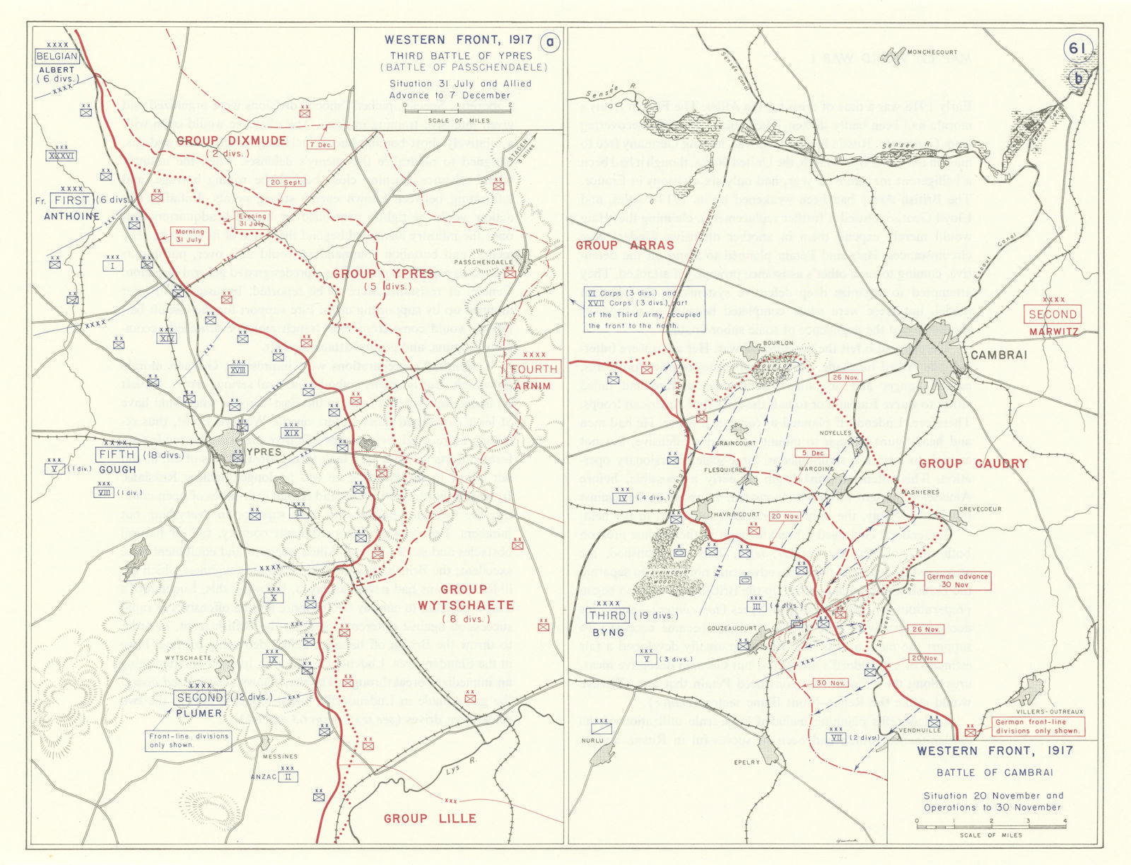World War 1. Western Front 1917. Battles of Passchendaele & Cambrai ...