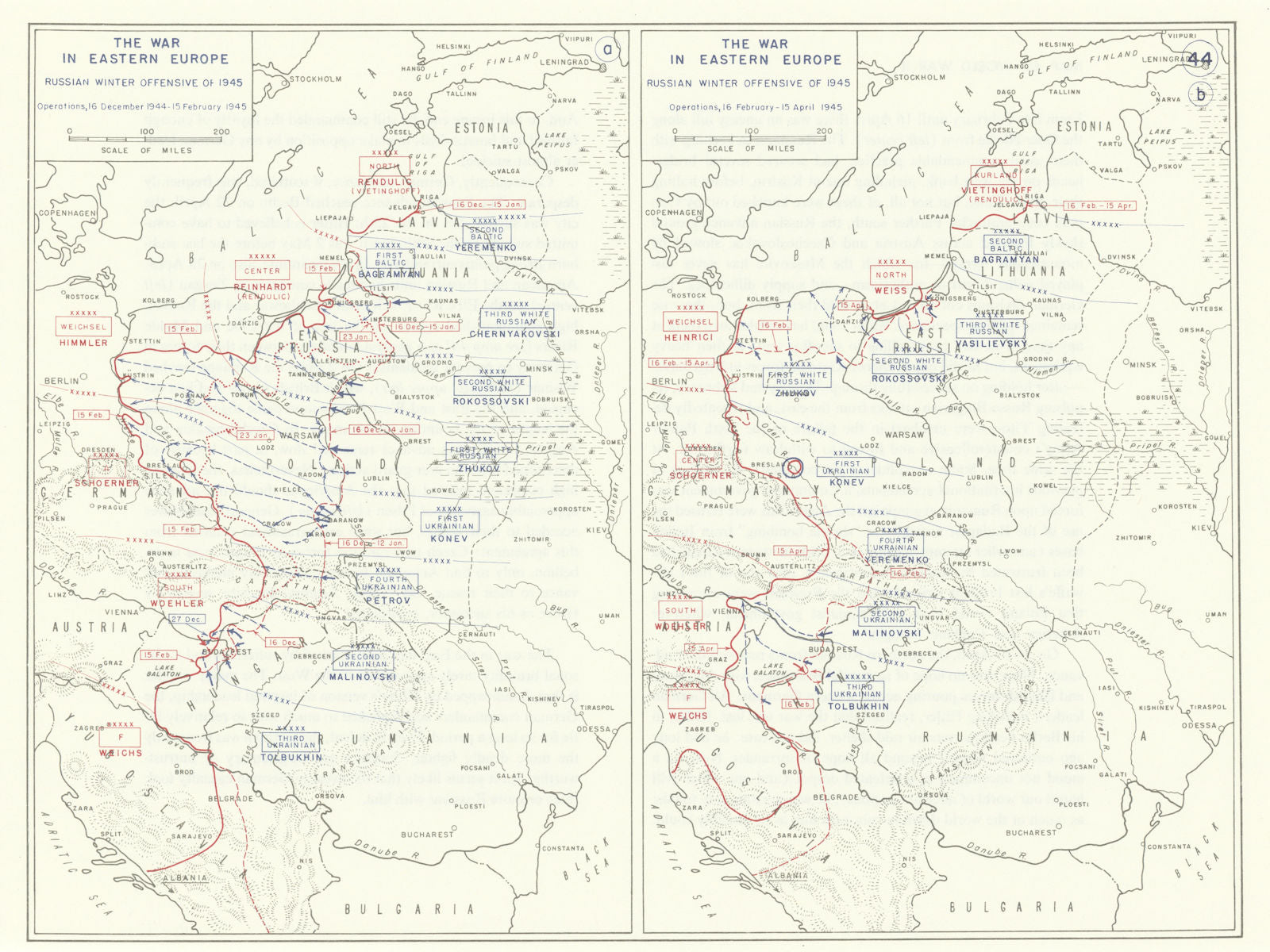 World War 2. Eastern Front Dec 1944-April 1945 Russian Winter Offensive ...