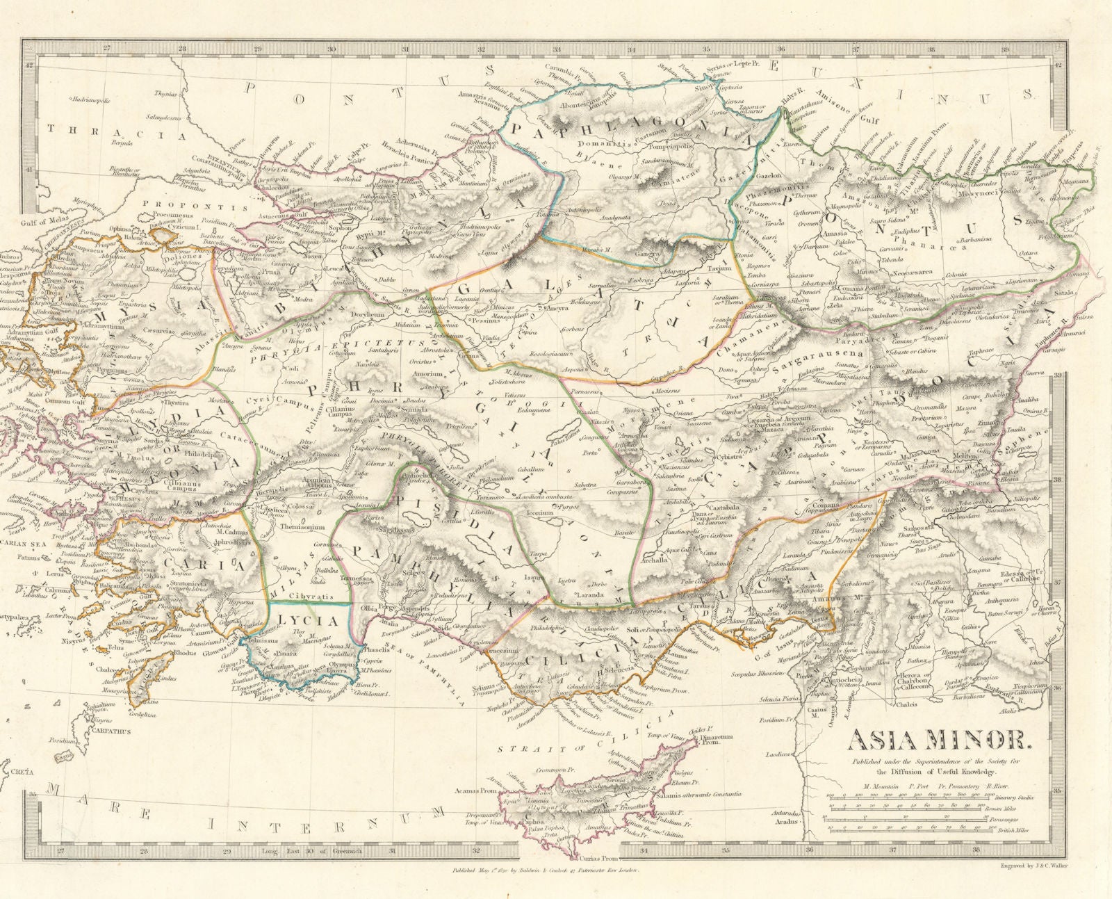 ASIA MINOR ANCIENT. Turkey. Cappadocia Cyprus Galatia Phrygia. SDUK ...