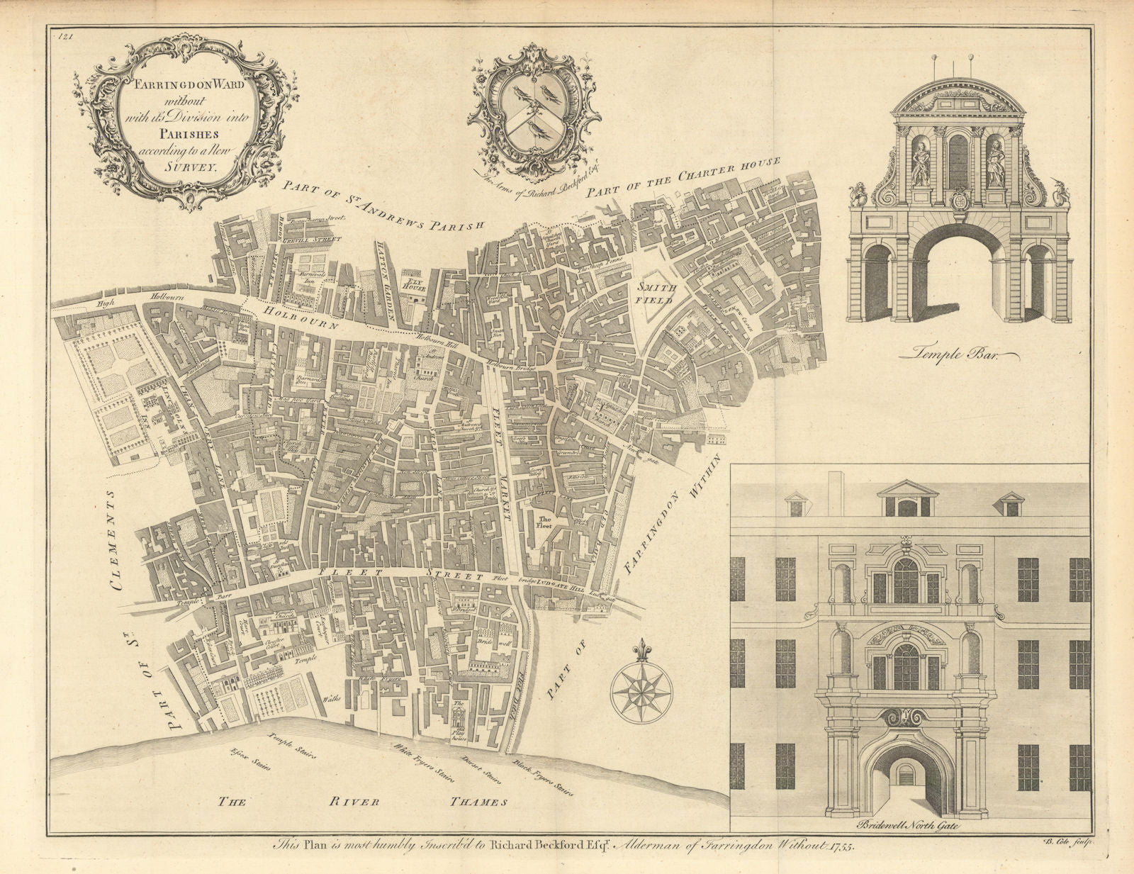 Farringdon Ward without with its divisions… City of London. COLE 1760 ...