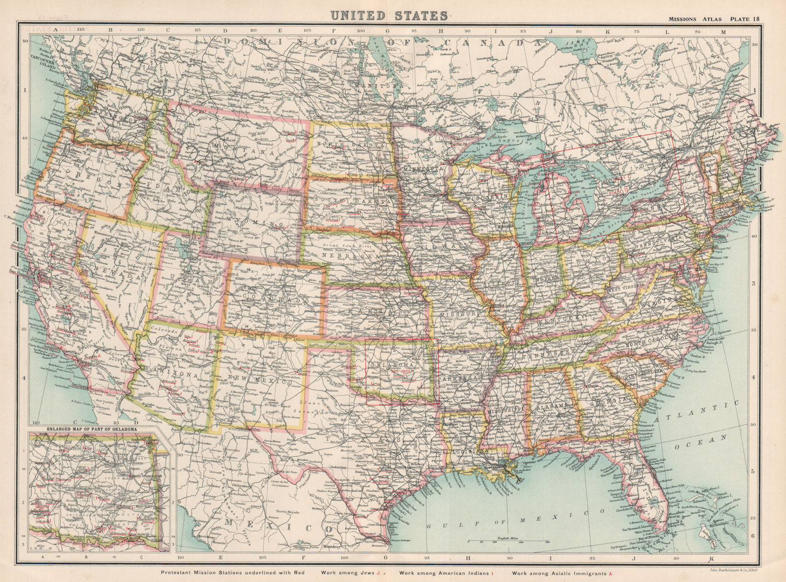 UNITED STATES Protestant Missionary work w/ Native Americans Jews Asian ...