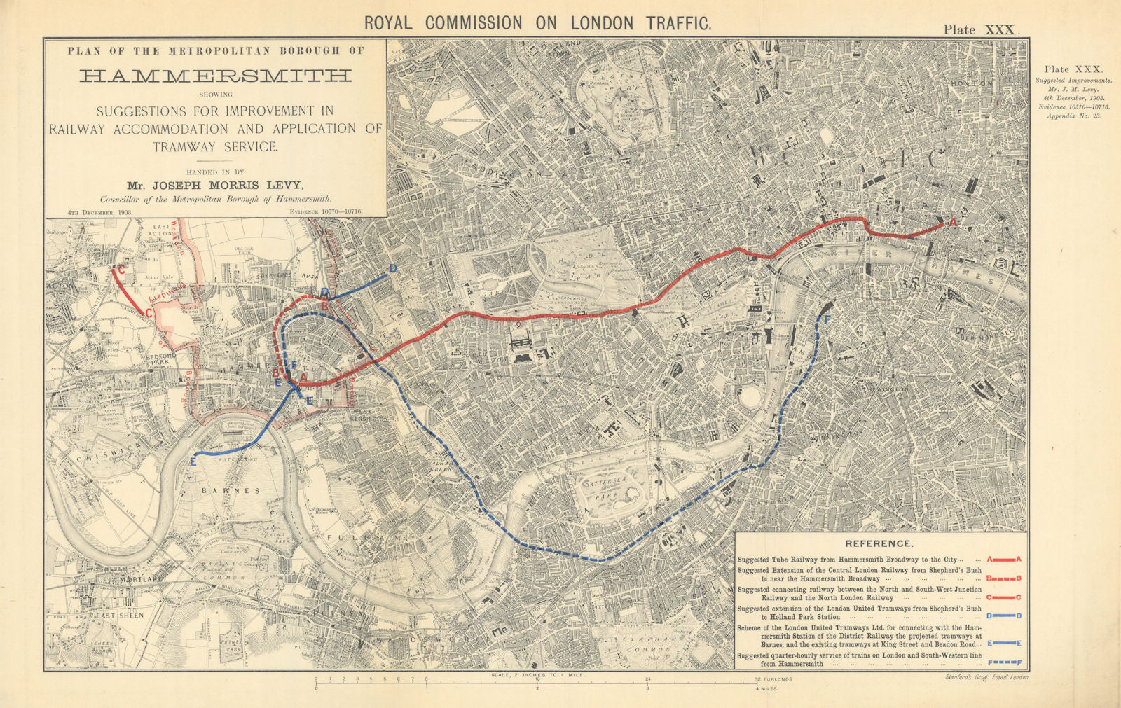 Proposed London Underground tube line for a Hammersmith and City line ...
