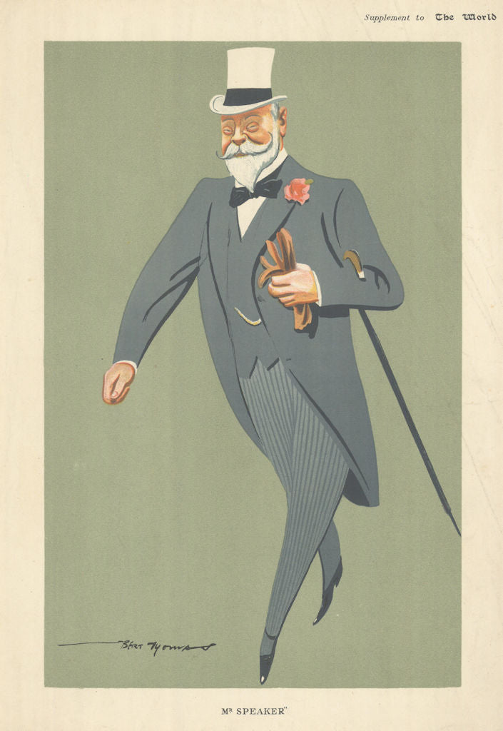 James William Lowther 'Mr Speaker' of the House of Commons. Cartoon ...