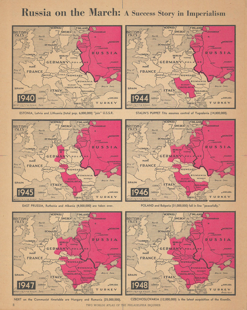 Russia on the March: An Imperialism Success Story. Cold War propaganda ...