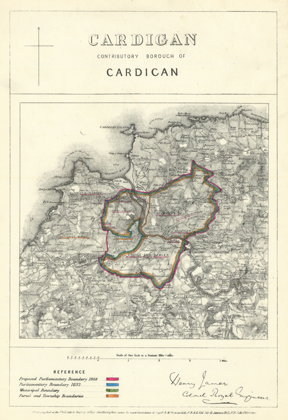 Cardigan Contributory Borough of Cardigan. JAMES. Boundary Commission ...