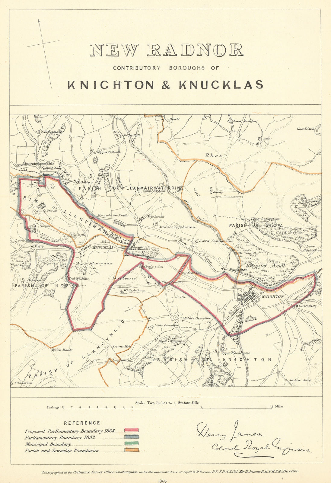 New Radnor Boroughs of Knighton & Knucklas. JAMES. Boundary Commission ...