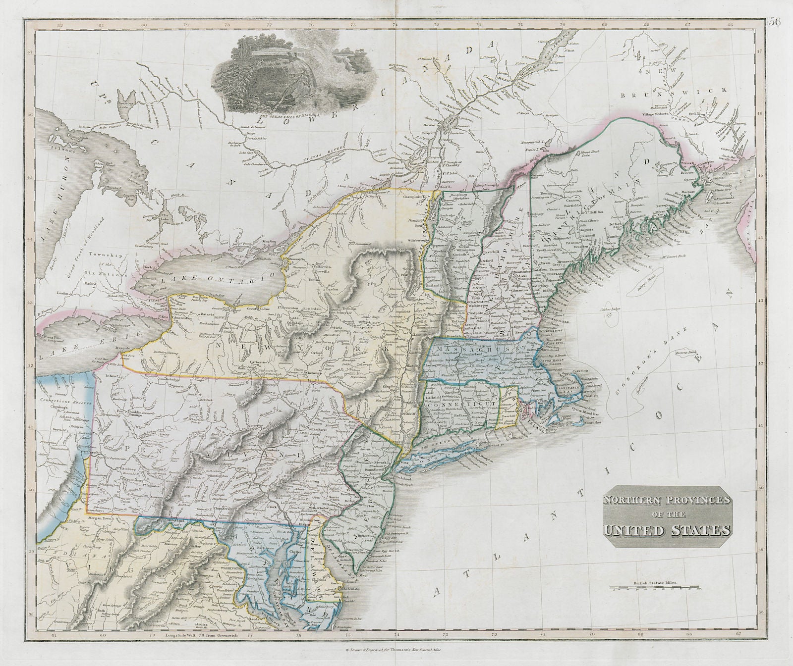 "Northern provinces of the United States". THOMSON. District of Main[e ...