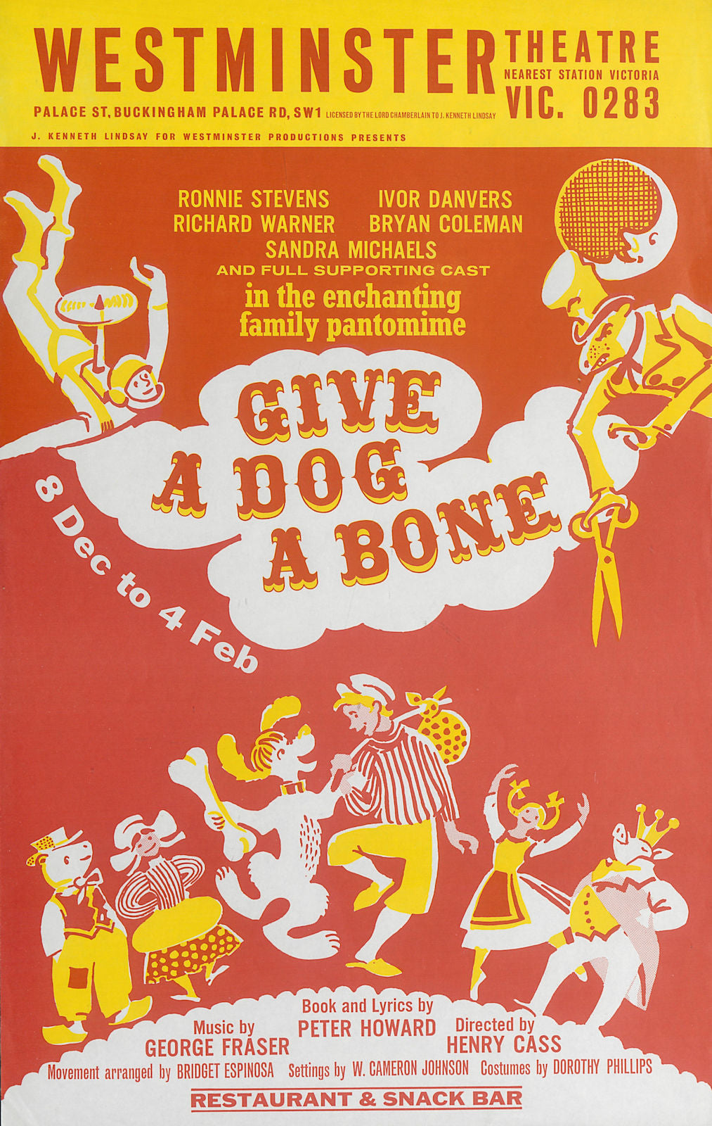 Westminster Theatre. Give a Dog a Bone. Panto. Ronnie Stevens. Henry ...