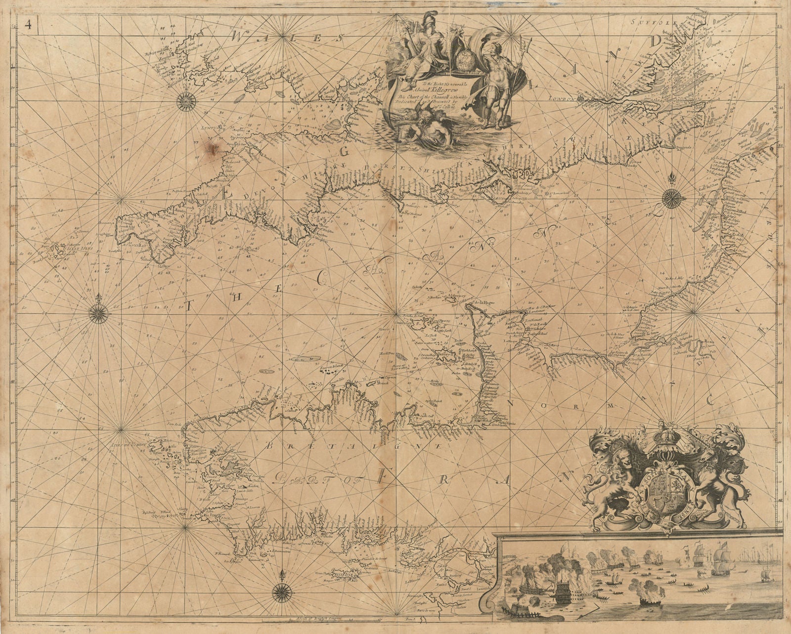 English Channel. Southern England & Wales. Brittany Normandy. COLLINS ...
