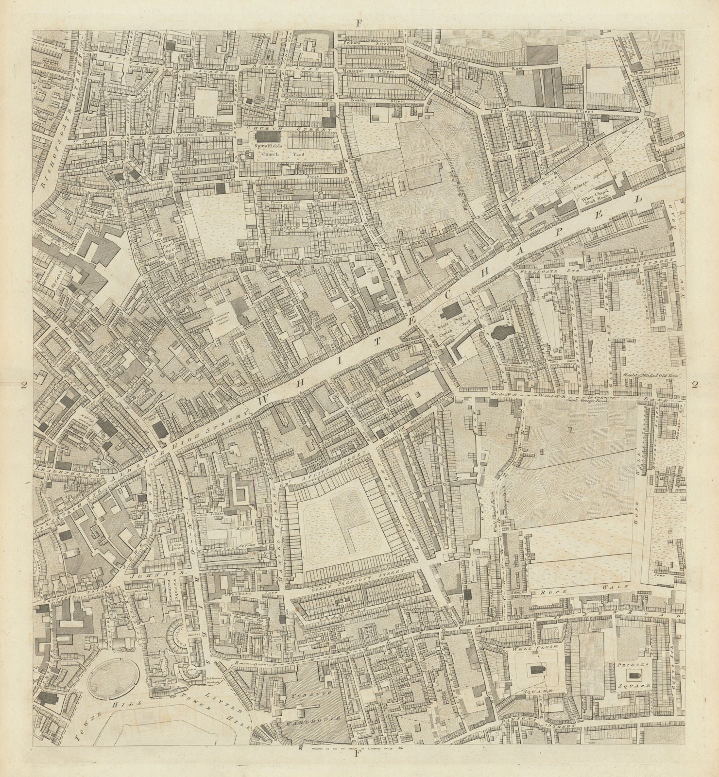 Horwood City of London F2 Whitechapel Bishopsgate E. Smithfield Aldgate ...