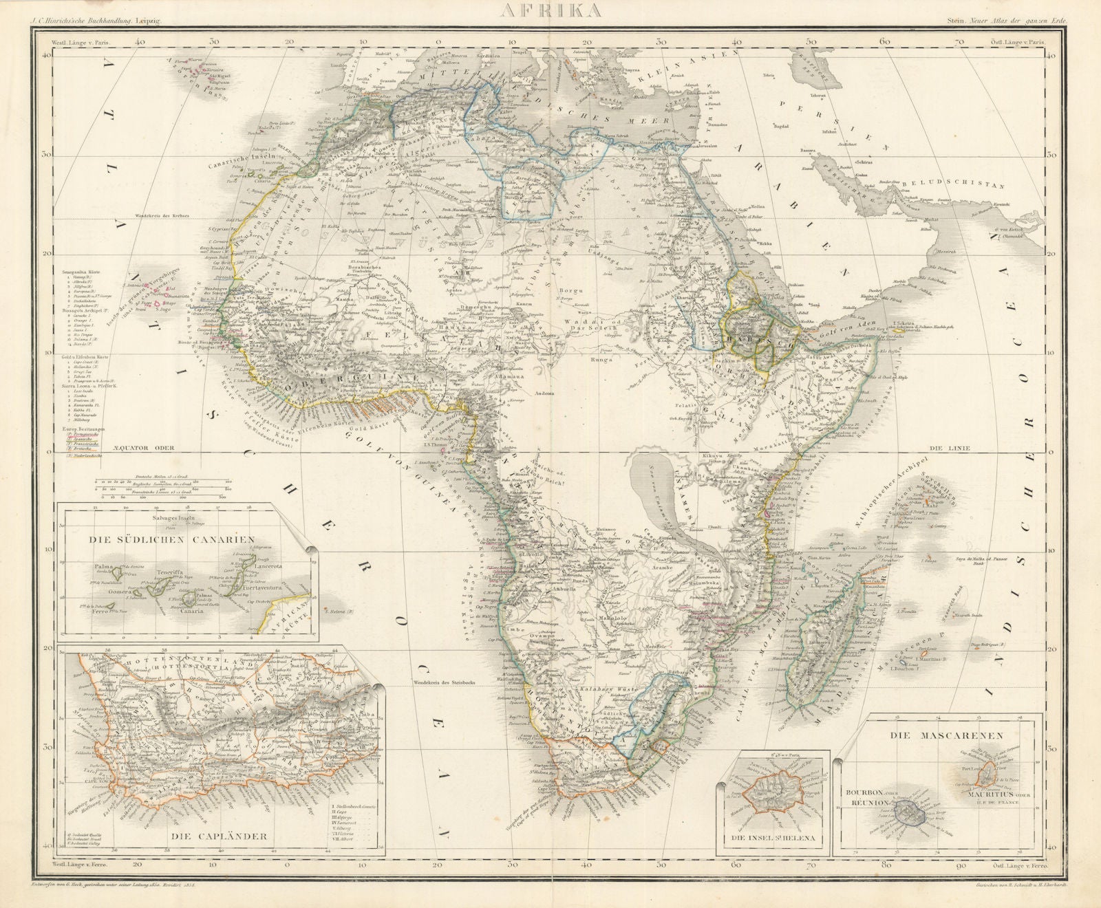Afrika. Proto-colonial Africa. European coastal presence. Stein/Heck ...