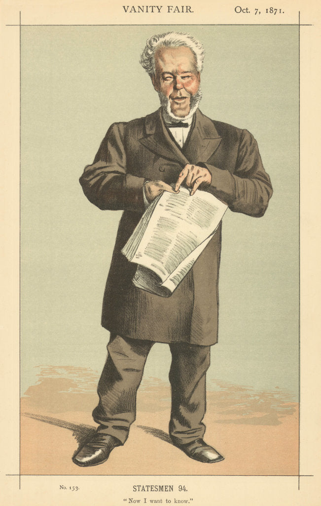 VANITY FAIR SPY CARTOON Alderman Andrew Lusk 'Now I want to know ...