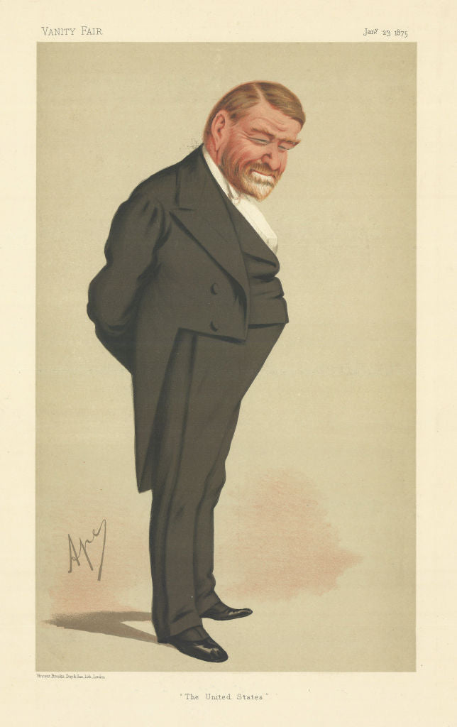 VANITY FAIR SPY CARTOON Gen. Robert Schenck 'The United States' Civil ...