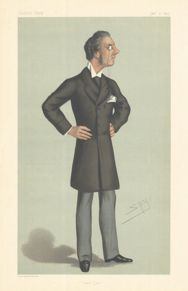VANITY FAIR SPY CARTOON Joseph Chamberlain 'our Joe'. Politics 1877 old ...