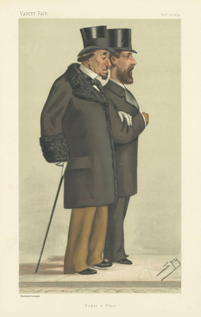 VANITY FAIR SPY CARTOON Benjamin Disraeli & Montagu Corry 'Power ...