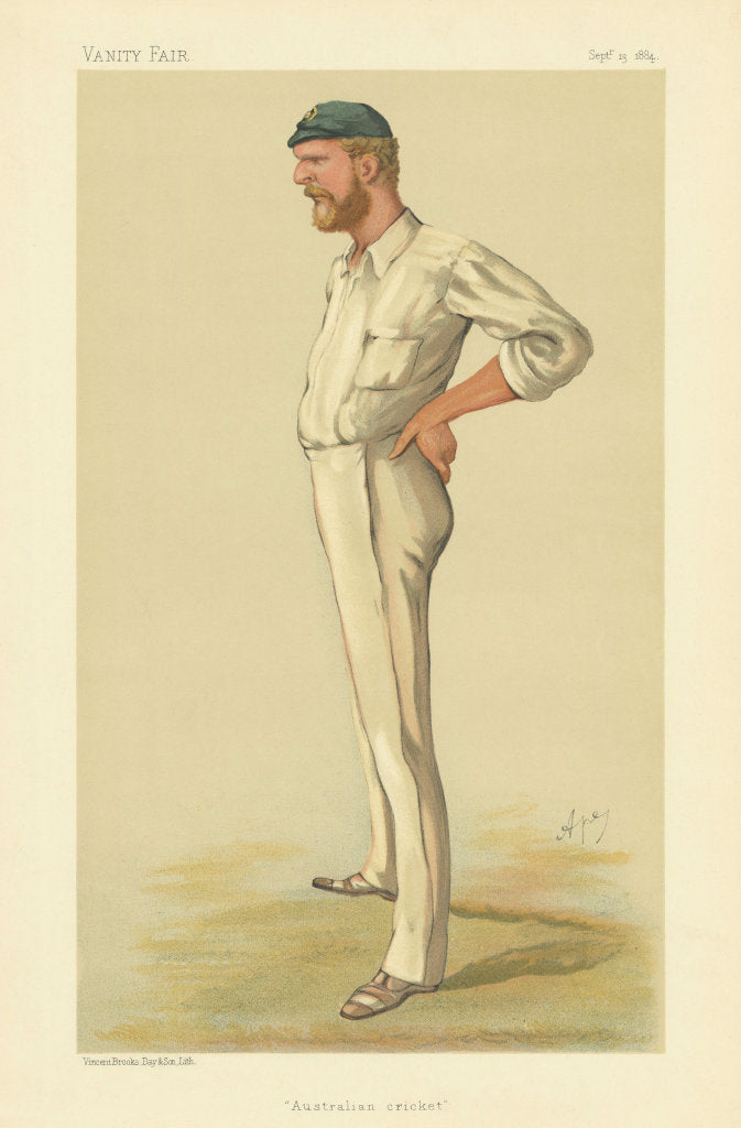 VANITY FAIR SPY CARTOON George Bonnor 'Australian cricket' Fielder. By ...