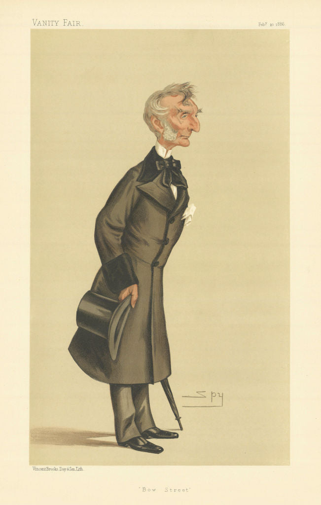 VANITY FAIR SPY CARTOON Sir James Taylor Ingham'Bow Street' Police 1886 ...