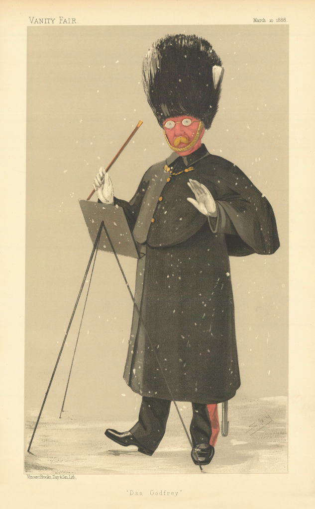 VANITY FAIR SPY CARTOON Daniel Godfrey 'Dan Godfrey' Music 1888 old ...