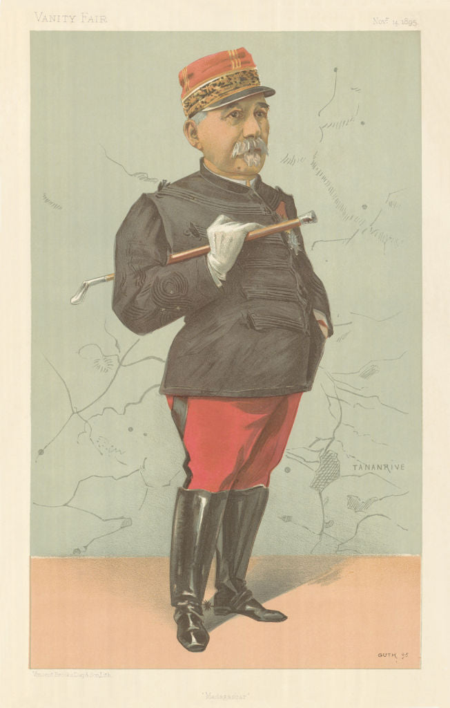 VANITY FAIR SPY CARTOON General Jacques Duchesne 'Madagascar' by GUTH ...
