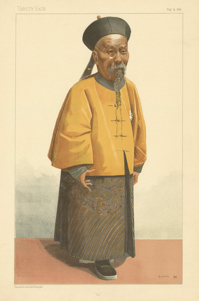 VANITY FAIR SPY CARTOON 'Li' Hongzhang, Marquess Suyi, The Viceroy of China 1896 ...