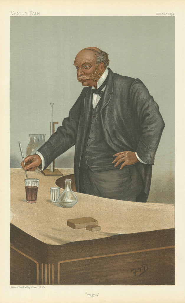 VANITY FAIR SPY CARTOON John William Strutt, Lord Rayleigh 'Argon ...