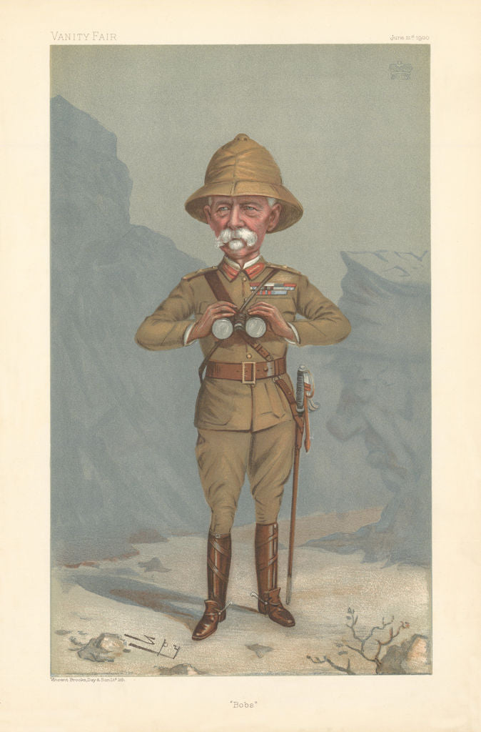 VANITY FAIR SPY CARTOON Field Marshal Frederick Sleigh Roberts 'Bobs ...